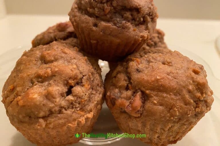 Nutty Whole Wheat Air Fryer Muffins [A 'Morning Glory' Muffin]
